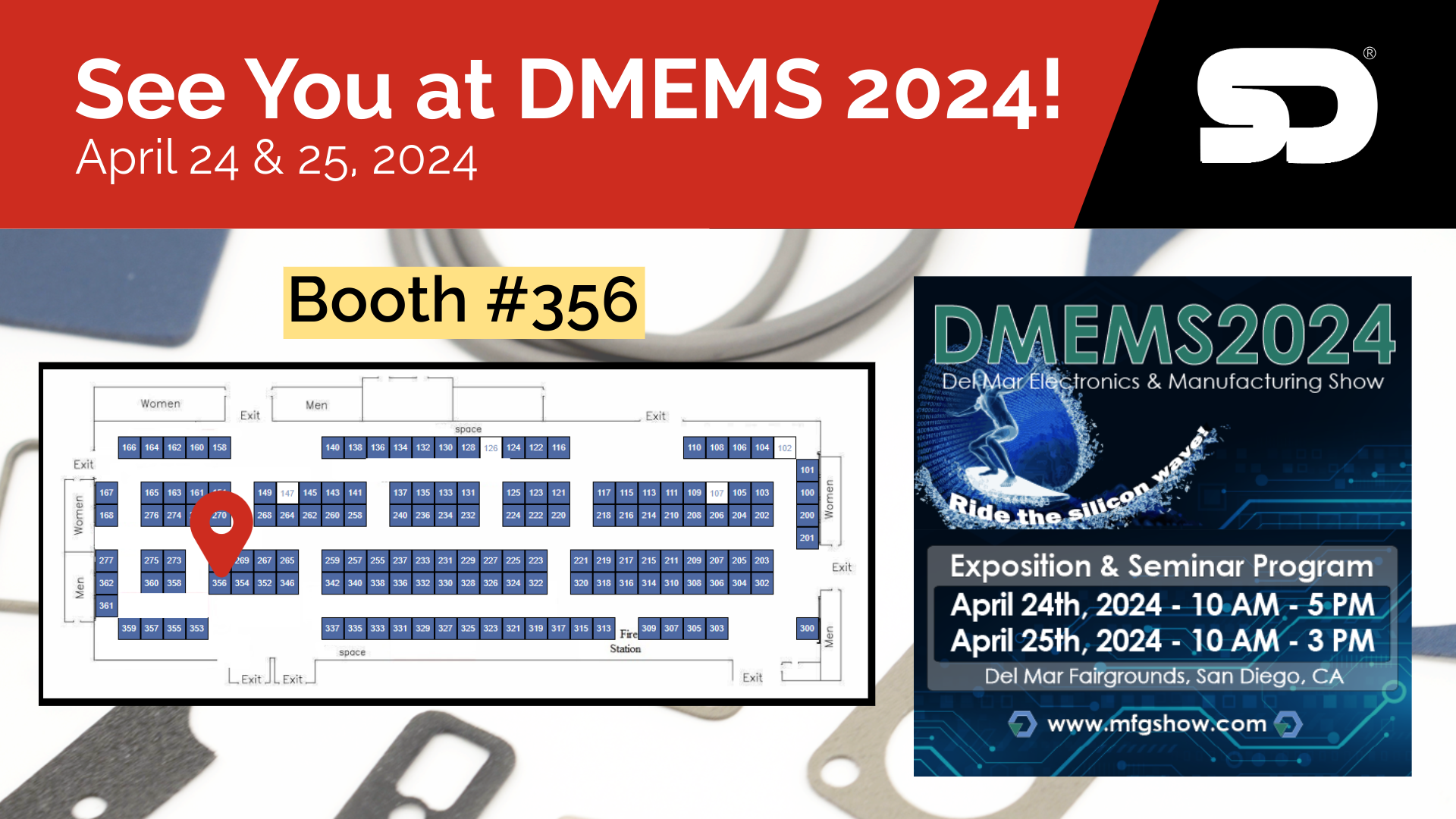 Register to Win: Waterjet Artwork Giveaway at DMEMS 2024 | Sealing Devices